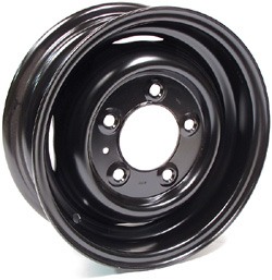 Land Rover Series Wheels - 16 X 5.5 Steel (Black) (Set Of 5)