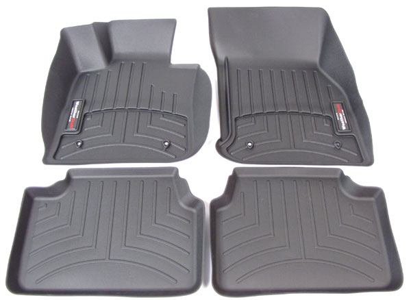 MINI Cooper Hardtop Floor Mats: Black, Rubber Floor Liners