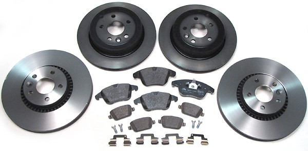 LR2 Brake Rebuild Kit - Includes Genuine Land Rover Pads And Rotors
